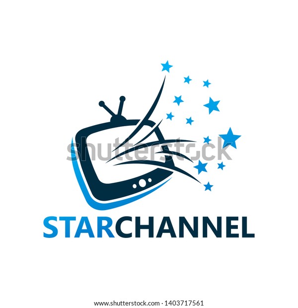Star Channel Logo Template Design Vector Stock Vector (Royalty Free ...