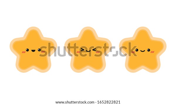 Star Character Design Star On White Stock Vector (Royalty Free ...