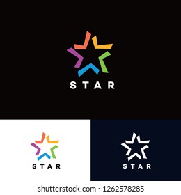 Star Check Logo Stock Vector (Royalty Free) 1262578285