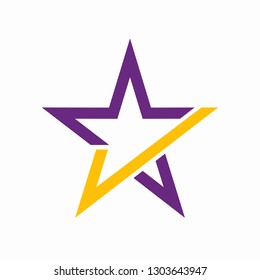Colorful Star Logo Design Set Stock Vector (Royalty Free) 1255372795 ...