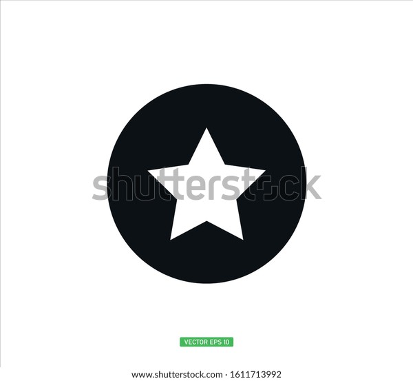 Star Circle Logo Icon Vector Illustration Stock Vector (Royalty Free ...