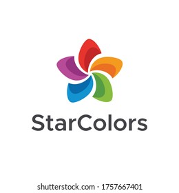 Star Colors Vector Logo Template Stock Vector (Royalty Free) 1757667401 ...