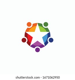 Social Logo Vector Illustration Designed Show Stock Vector (Royalty ...