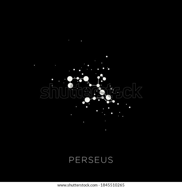 Star Constellation Zodiac Perseus Vector Stock Vector (Royalty Free ...