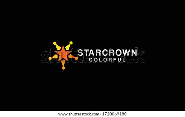 Star Crown Logo Vector Design Template Stock Vector (Royalty Free ...