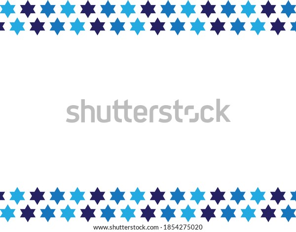 Star David Borders Navy Blue Blue Stock Vector (Royalty Free ...
