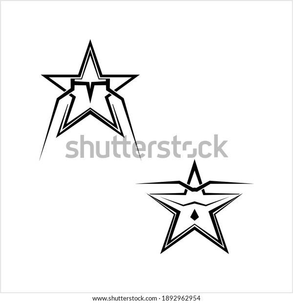 Star Design Star Shape Vector Art Stock Vector (Royalty Free ...