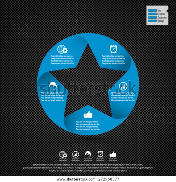 Star Design Template Infographics On Carbon Stock Vector (Royalty Free ...