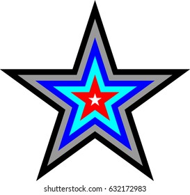 Star Design Vector Illustration Stock Vector (Royalty Free) 632172983 ...