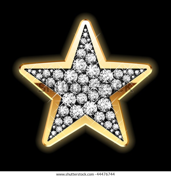 Star Diamonds Detailed Vector Stock Vector (Royalty Free) 44476744 ...