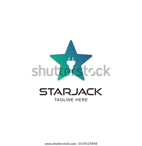 Star Electrical Symbol Logo Design Vector: เวกเตอร์สต็อก (ปลอดค่า ...