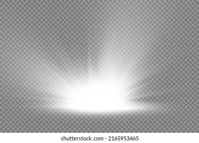 Star Explosion On Transparent Background White Stock Vector (Royalty ...