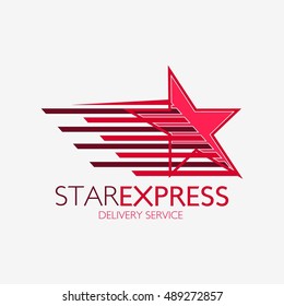 Star Express Logo Design Template Star Stock Vector (Royalty Free ...
