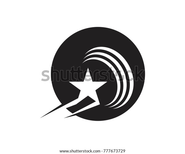 Star Fast Logo Design Template Stock Vector (Royalty Free) 777673729 ...
