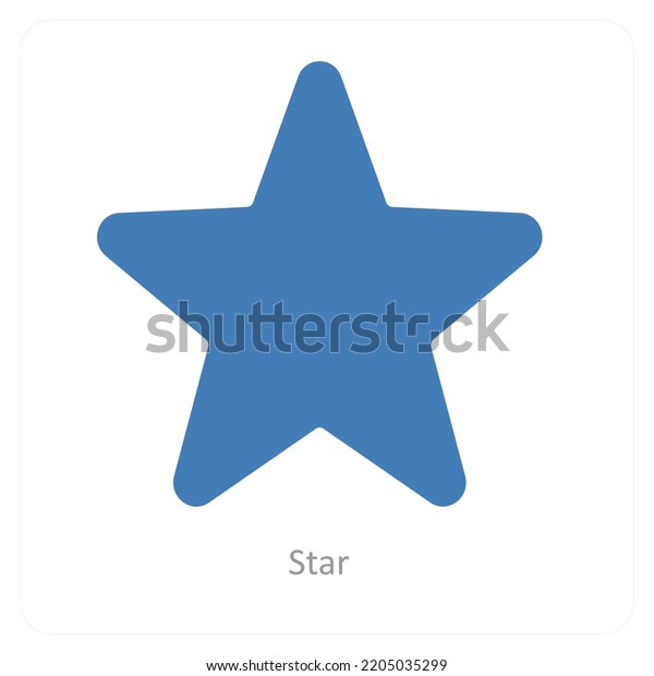 Star Favorite Icon Concept Stock Vector (Royalty Free) 2205035299 ...