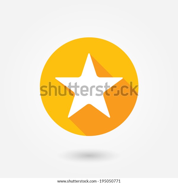 Star Favorite Icon Vector Illustration Flat Stock Vector (Royalty Free ...