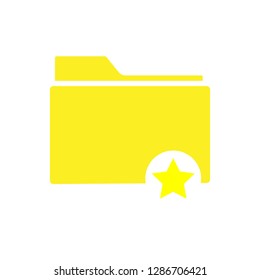 Star File Folder Icon: vector de stock (libre de regalías) 1286706676 ...