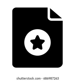 Star File Icon Stock Vector (Royalty Free) 686987263 | Shutterstock