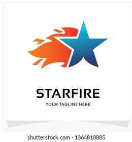 Star Fire Logo Design Template Inspiration Stock Vector (Royalty Free ...