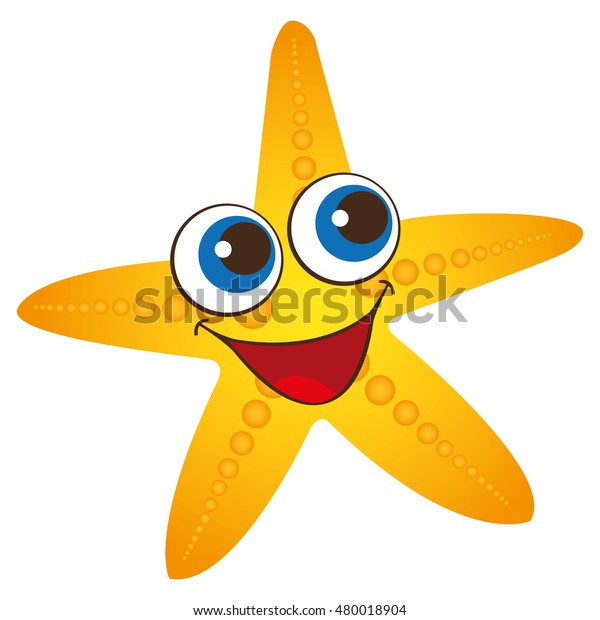Star Fish Summer Isolated Icon Vector Stock Vector (Royalty Free ...
