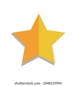 Star Flat Design White Background Vector Stock Vector (Royalty Free ...