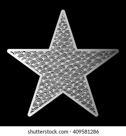 Star Geometric Shape Style Zentangle Black Stock Vector (Royalty Free ...