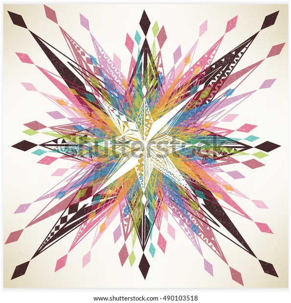 Star Geometric Shapes Colors Stock Vector (Royalty Free) 490103518 ...