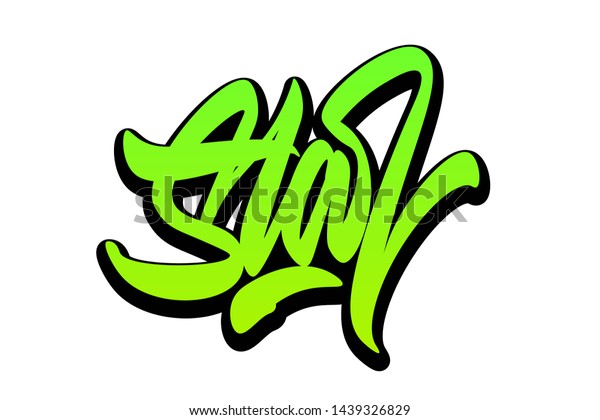 Star Handwritten Vector Lettering Design Vector Stock Vector (Royalty ...