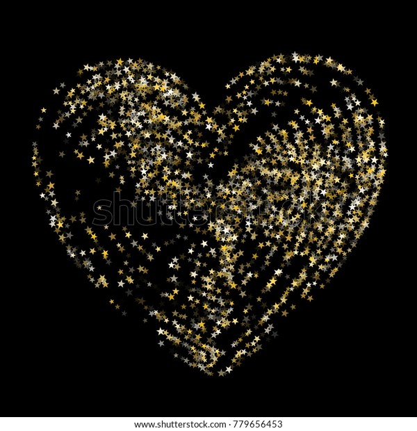 Star Heart Constellation Love Explosion Vector Stock Vector (Royalty ...