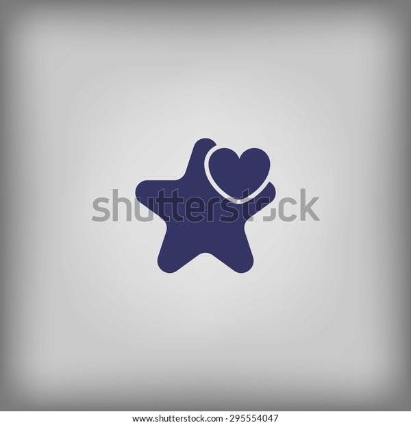 Star Heart Logo Template Stock Vector (Royalty Free) 295554047 ...