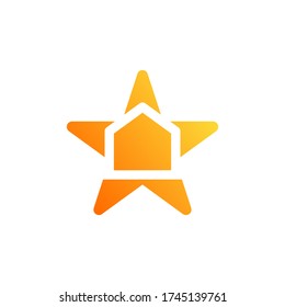 Star Home Logo Design Vector Template Stock Vector (Royalty Free ...