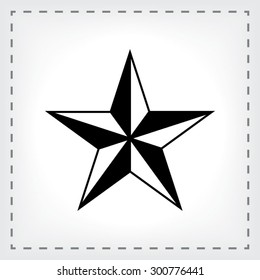 Star Icon Minimal Tattoo Stock Vector (Royalty Free) 300776441 ...