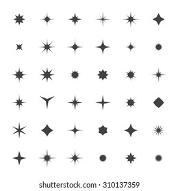Star Icons Set Stock Vector (Royalty Free) 310137359 | Shutterstock
