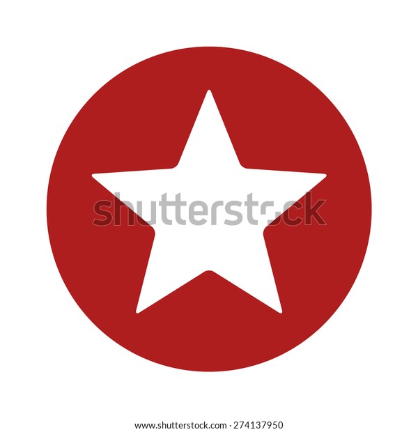 Star Inside Circle Star Stamp Flat Stock Vector (Royalty Free ...