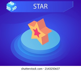 1,750 3d star isometric logo Images, Stock Photos & Vectors | Shutterstock