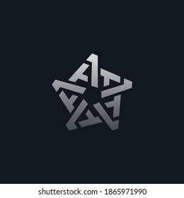 Star Letter Logo Design Stock Vector (Royalty Free) 1865971990 ...