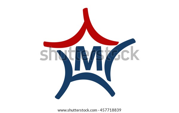Star Letter M Stock Vector (Royalty Free) 457718839 | Shutterstock
