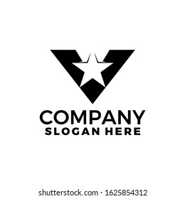Star Letter V Logo Stock Vector (Royalty Free) 1625854312 | Shutterstock