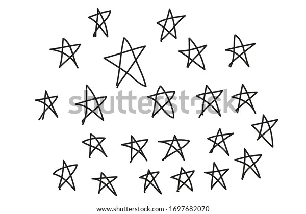 Star Line Drawing Stylevector Design Stock Vector (Royalty Free) 1697682070