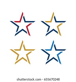 Star Line Logo Template Stock Vector (Royalty Free) 655670248 ...
