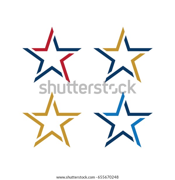 Star Line Logo Template Stock Vector (Royalty Free) 655670248 ...