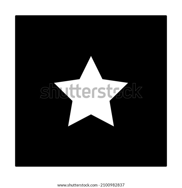 Star Line Vector Illustrationisolated On White Stock Vector (Royalty ...