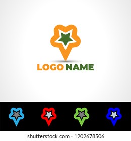 Star Location Logo Stock Vector (Royalty Free) 1202678506 | Shutterstock