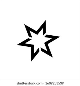 Star Logo Black Simple Vector Stock Vector (Royalty Free) 1609253539 ...