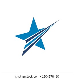 Jet Star Logo Design Business Concept Stock Vector (Royalty Free ...