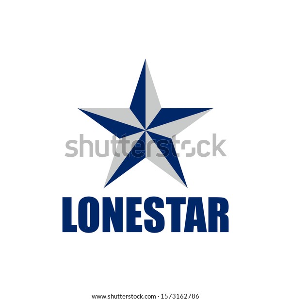 Star Logo Design Blue Gray Company Stock Vector (Royalty Free ...
