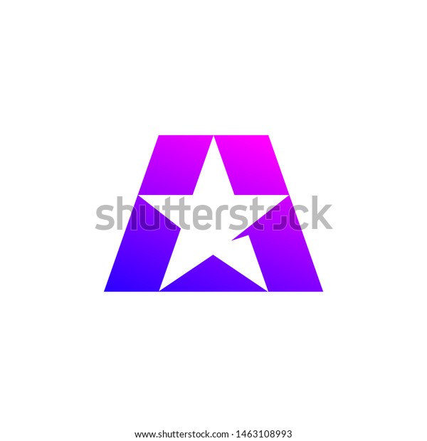 Star Logo Design Letter American Star Stock Vector (Royalty Free ...