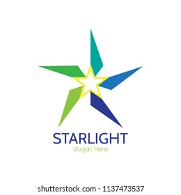 Star Logo Design Template Starlight Icon Stock Vector (Royalty Free ...