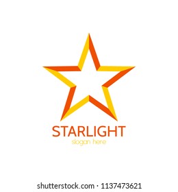 Star Logo Design Template Starlight Icon Stock Vector (Royalty Free ...