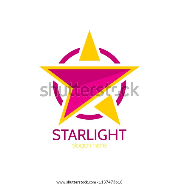 Star Logo Design Template Starlight Icon Stock Vector (Royalty Free ...